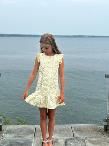 Cream Ruffle Dress – Little Olin